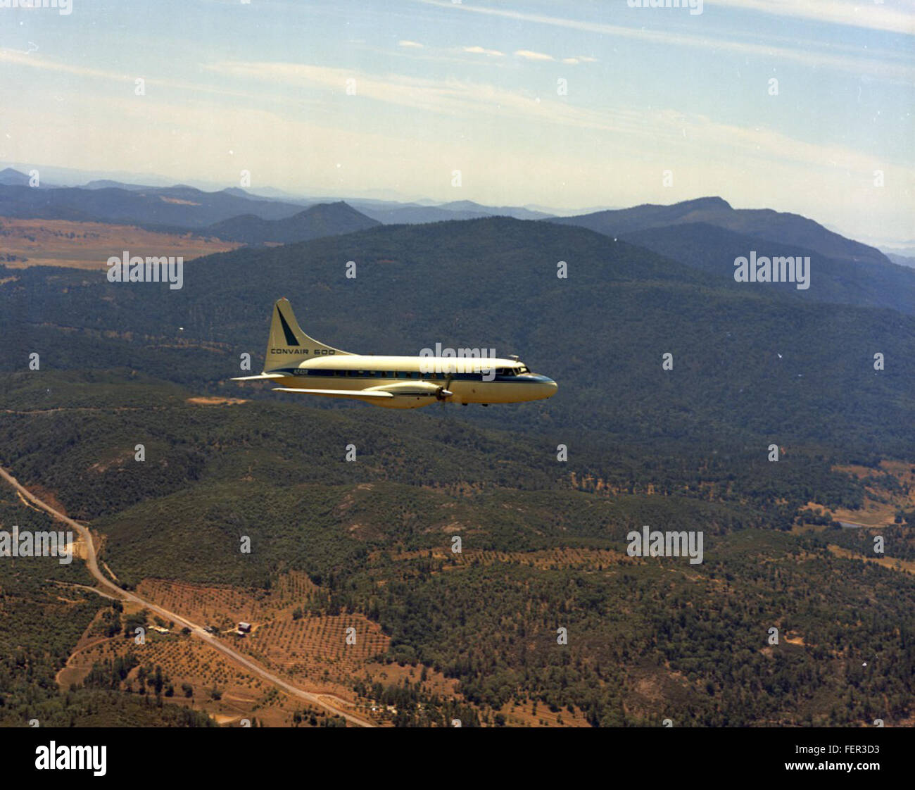 The Convair 600, registration N240R, pictured here on September 8, 1966 ...