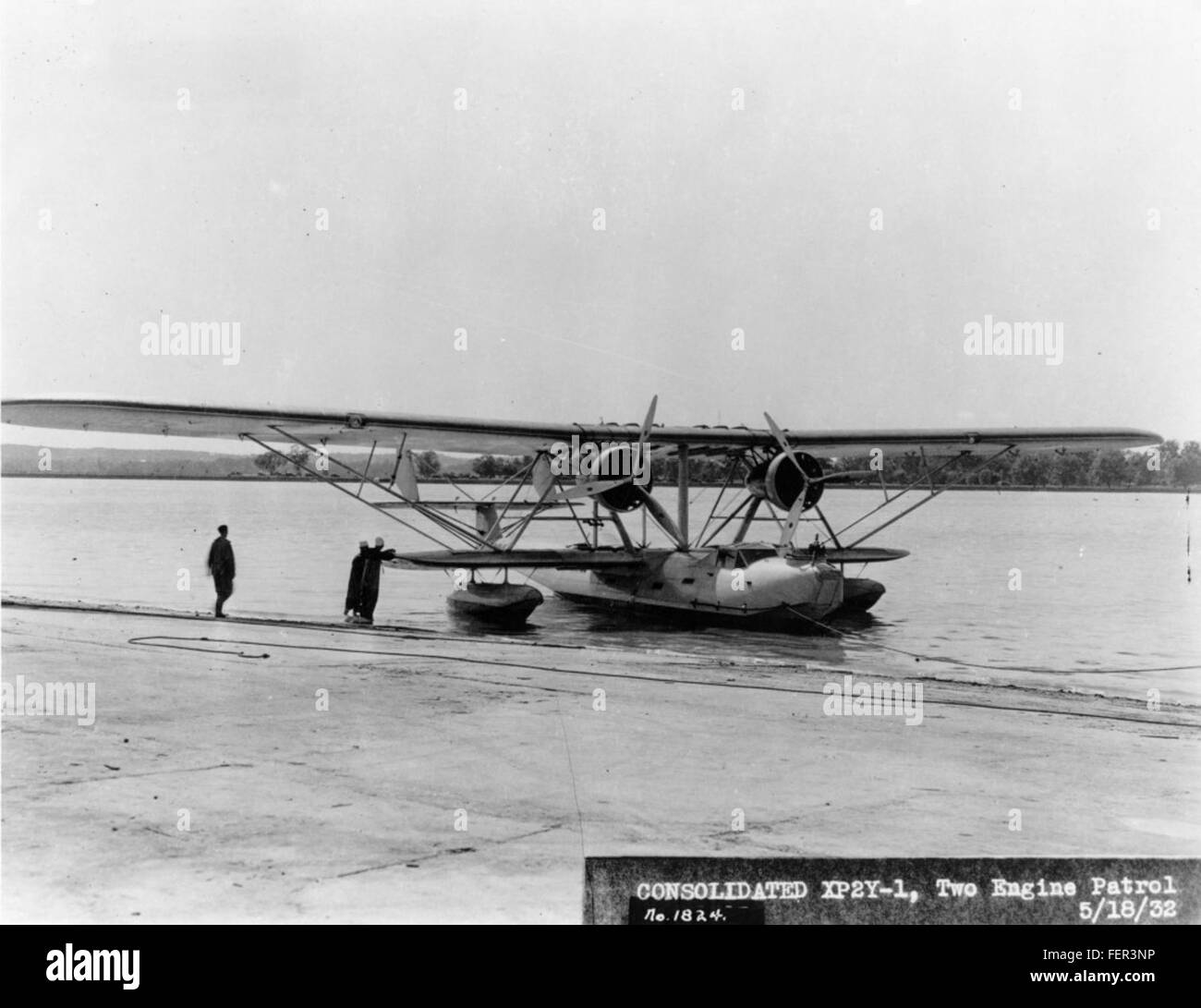 This photograph features the Consolidated XP2Y-1, a seaplane designed ...