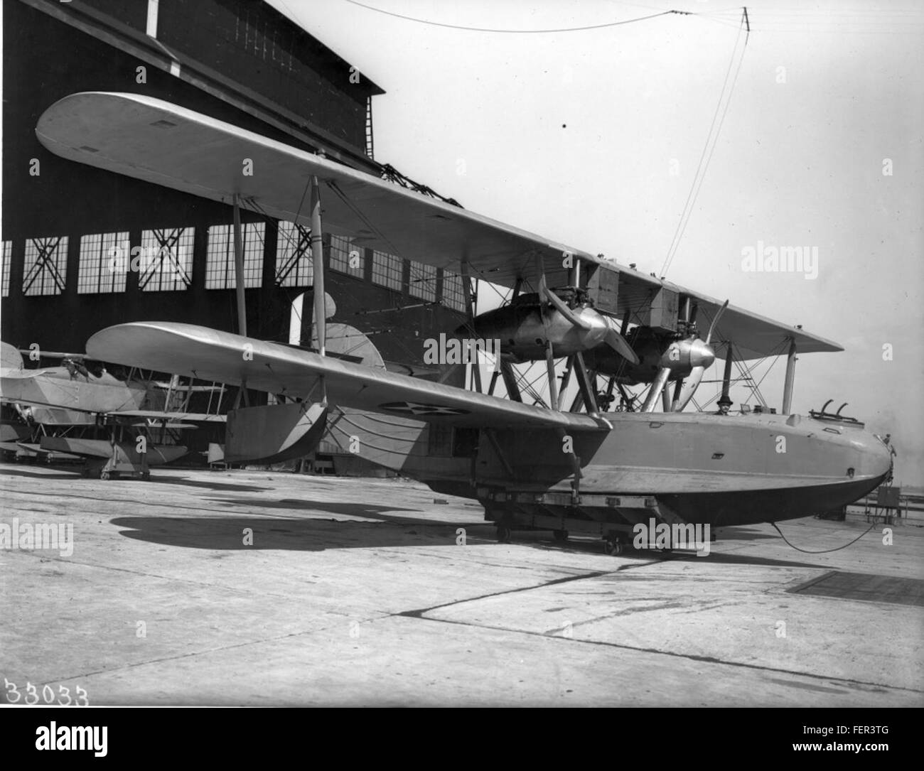 The Naval Aircraft Factory PN-7, a large amphibious transport aircraft ...