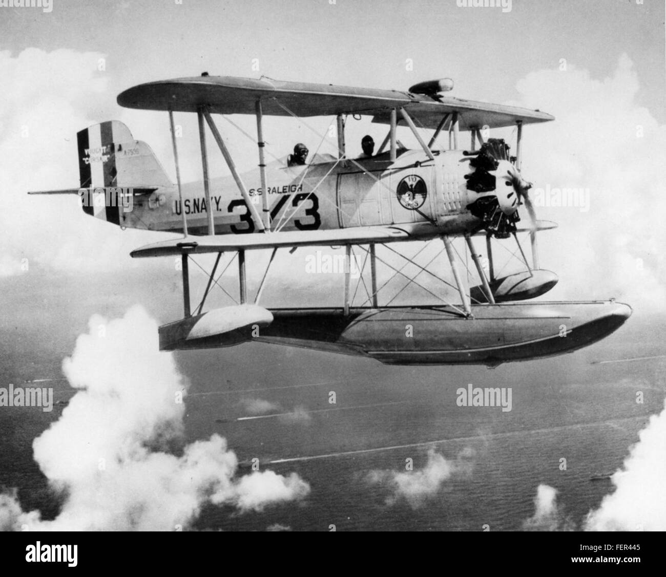 The Vought O2U-1 Corsair, used aboard the USS Raleigh in 1926, was a ...