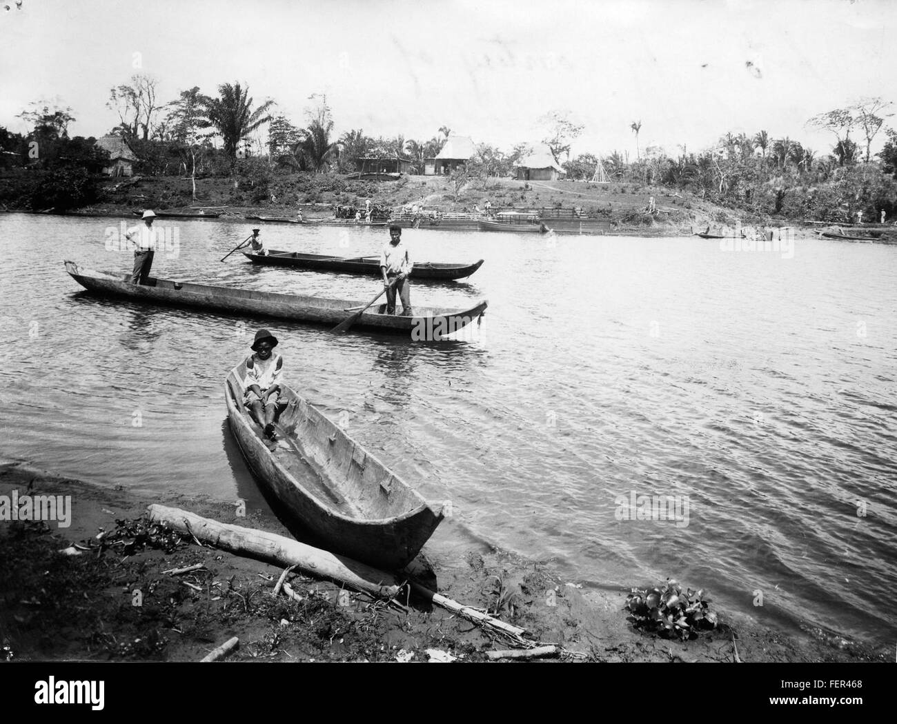 An image from the Milton Blackstone Panama Scrapbook, featuring a ...