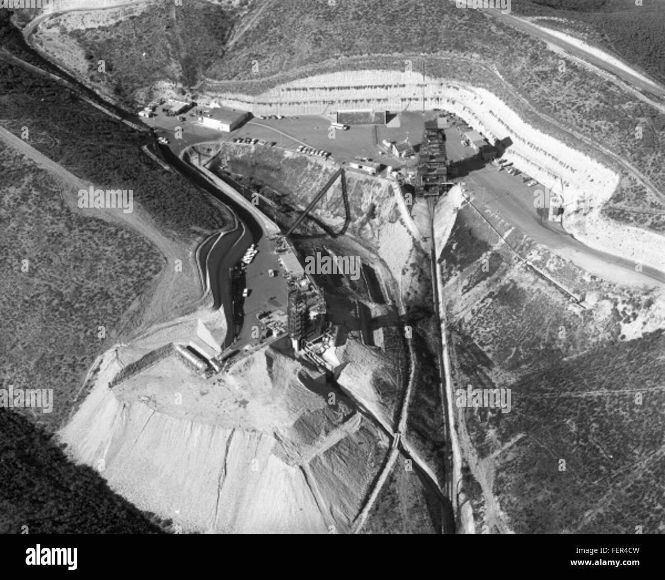 This image from the Atlas Negative Collection captures several aircraft ...
