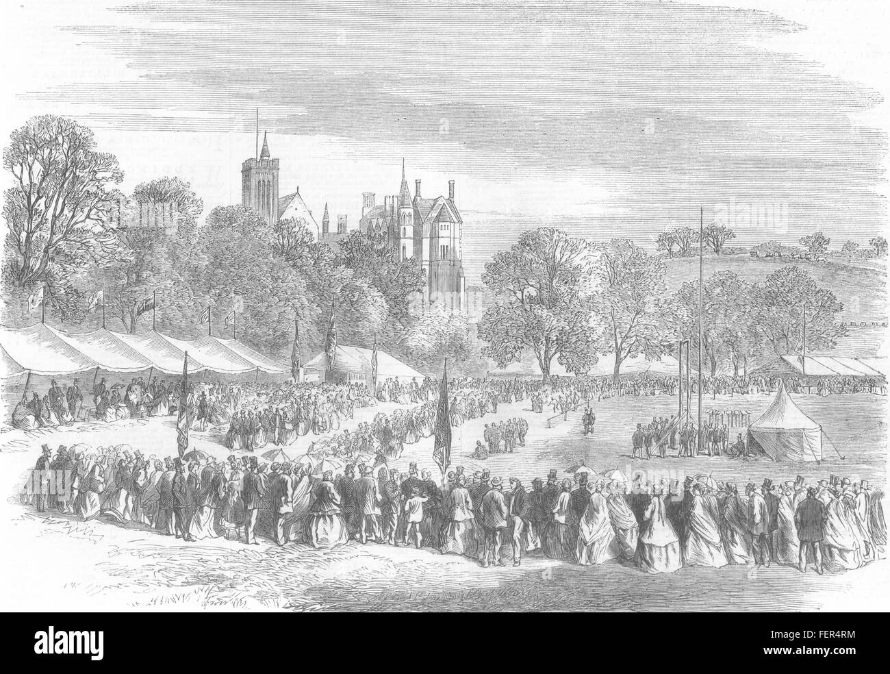 LANCASTER Floral musical & athletic festival. Springfield Park ...