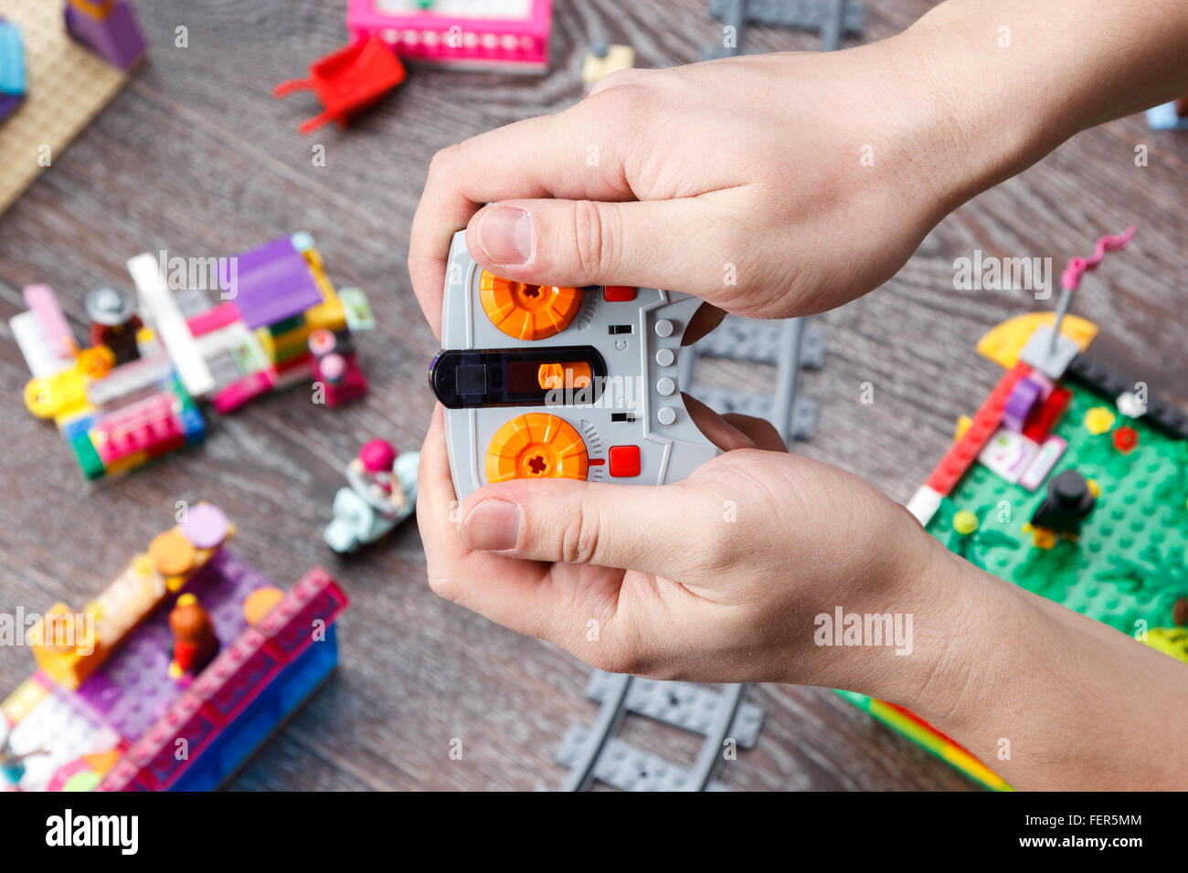 Hands holding toys hi-res stock photography and images - Alamy