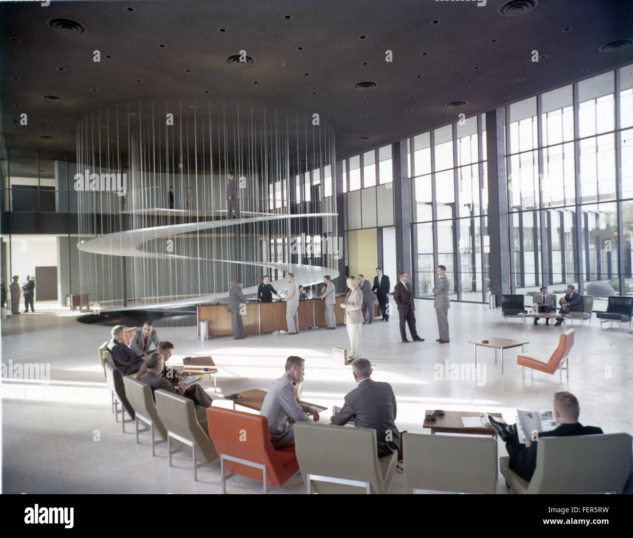 This architectural blueprint from November 15, 1958, depicts the design ...