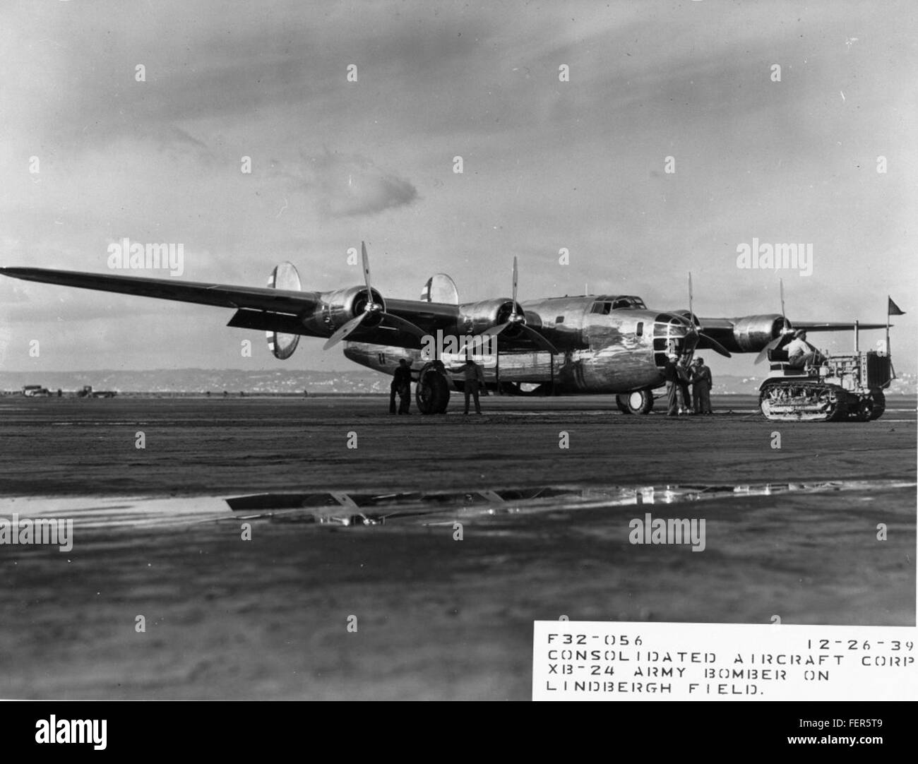Consolidated XB-24 Details Liberator Tests Date 12261939 Stock Photo ...