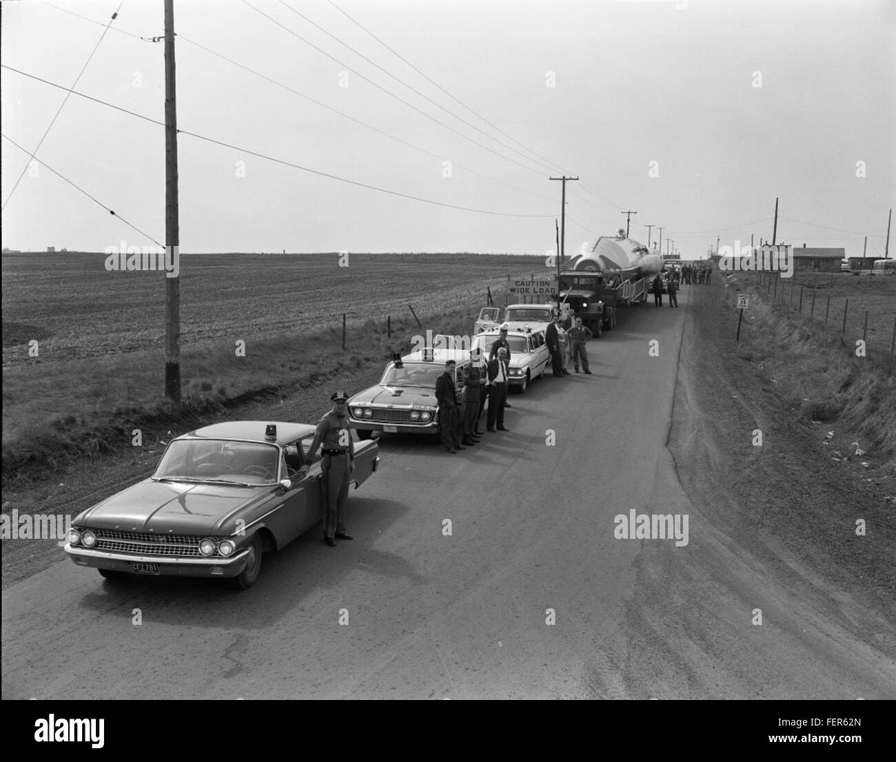 Atlas 39E Details Missile 39E with Assembled Convoy on Stock Photo - Alamy