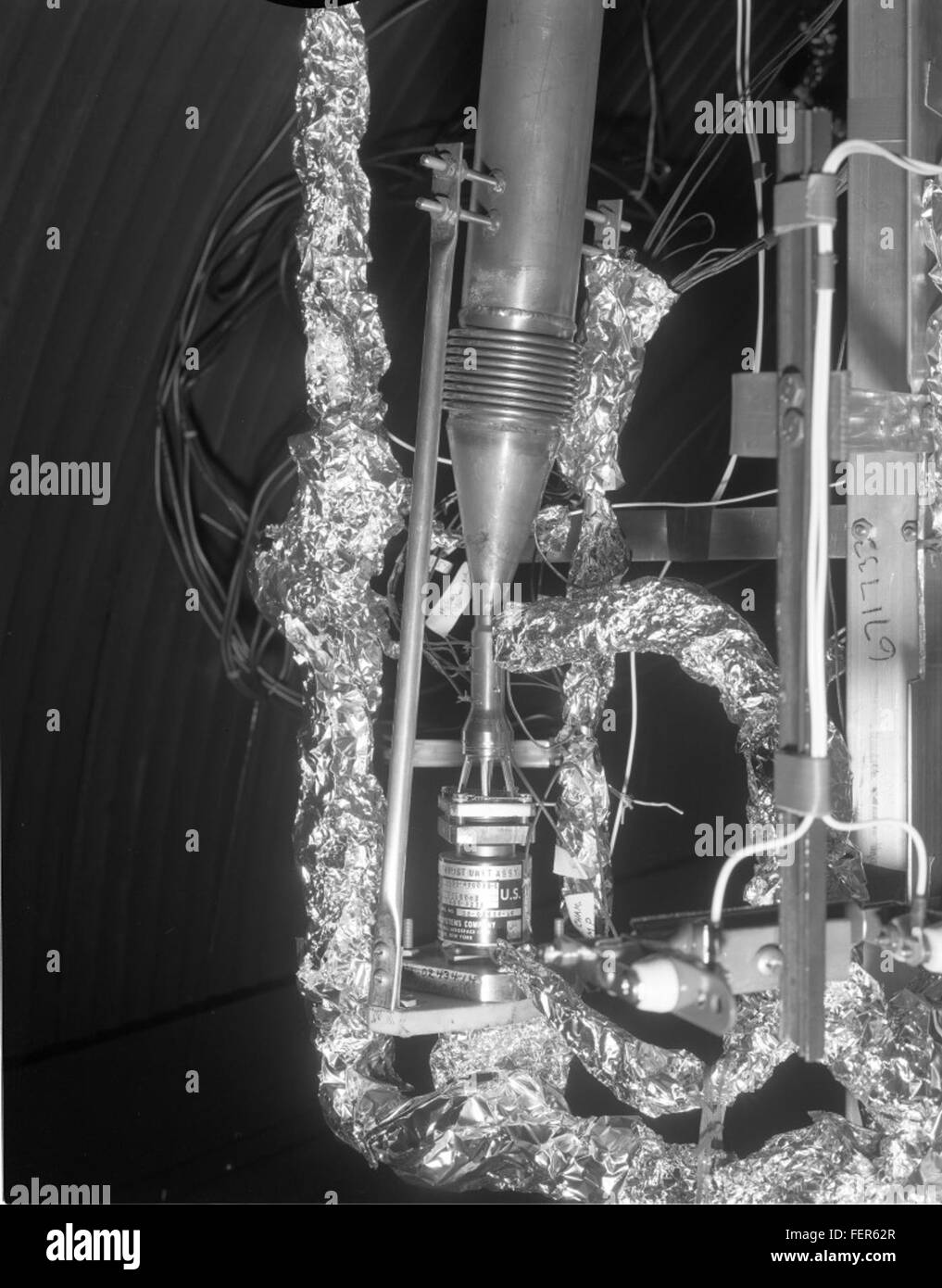 This image documents the details of an Atlas missile system from ...