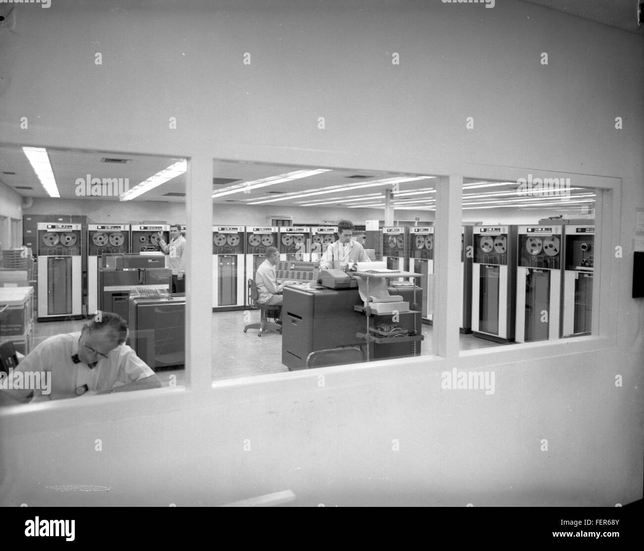 Facilities Details Plant 71; Building 4; IBM Room Date Stock Photo - Alamy