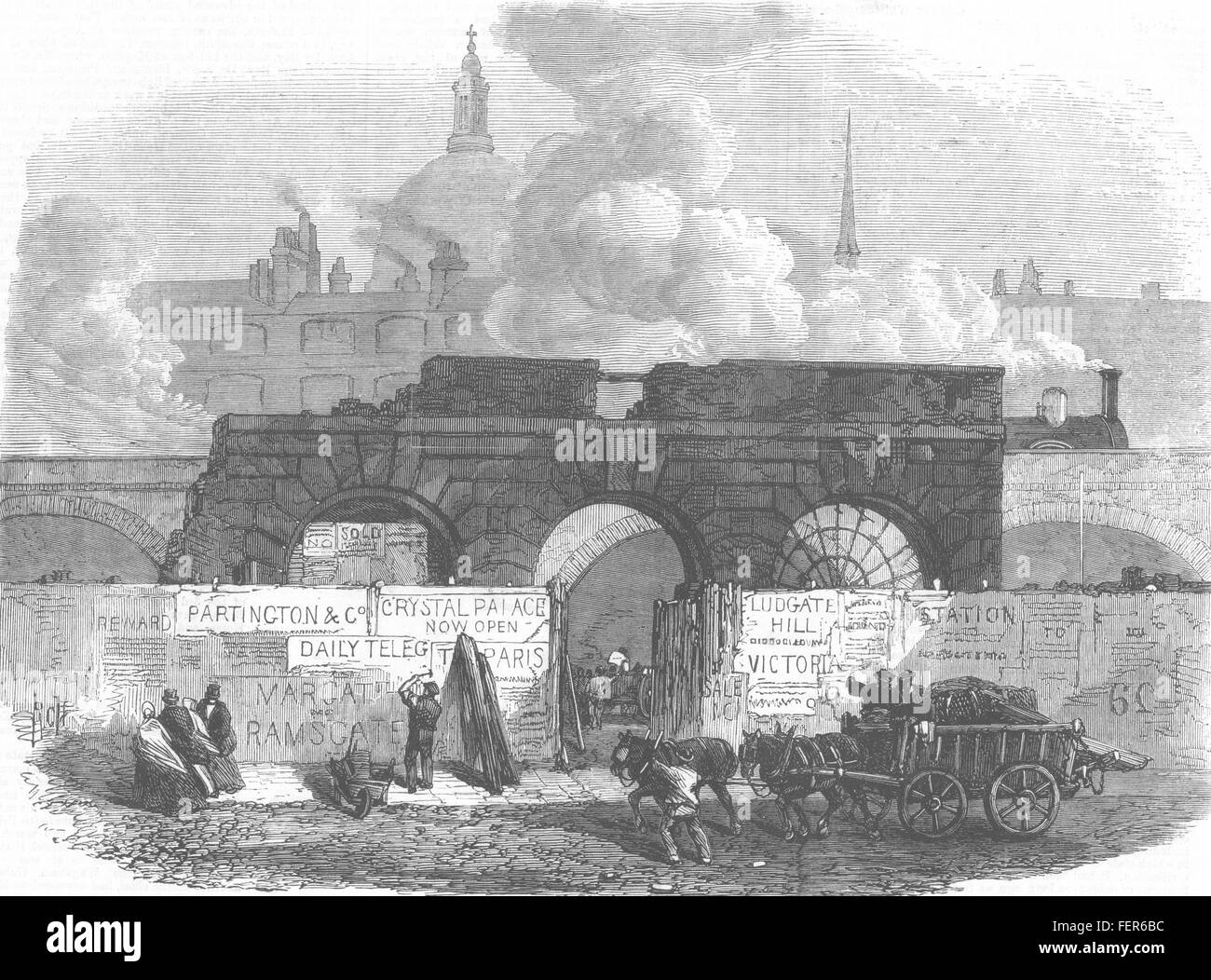 LONDON The last of the old Fleet Prison 1868. Illustrated London News ...