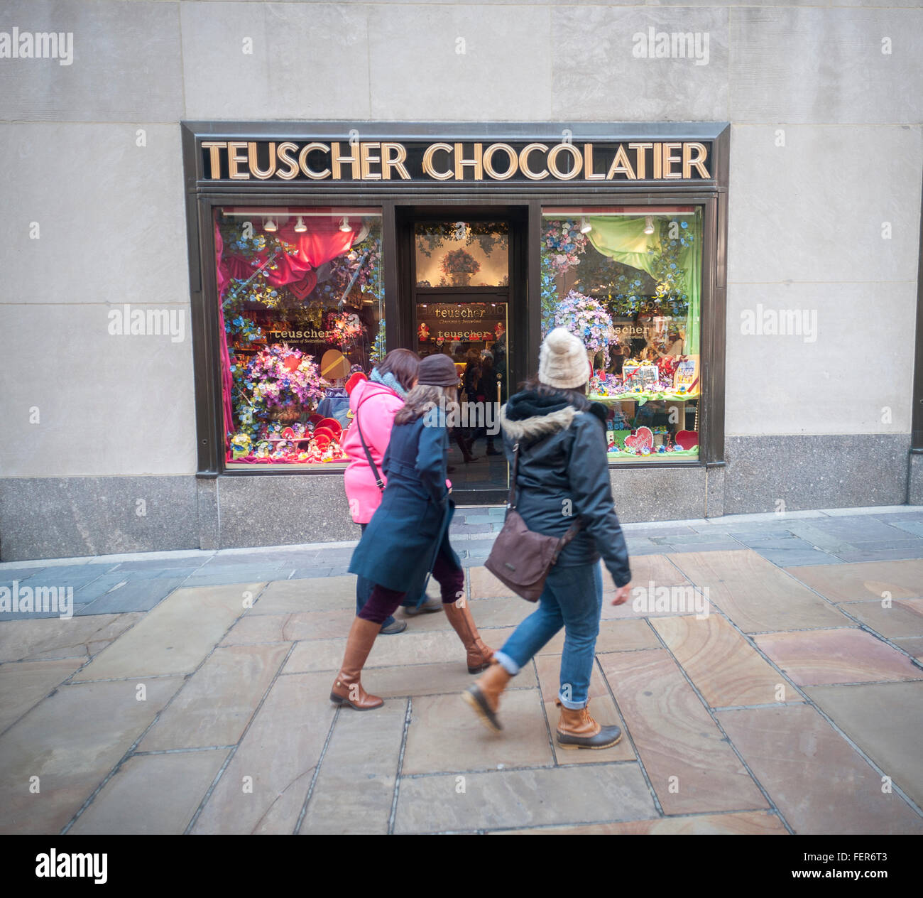 The Teuscher Chocolatier shop in Rockefeller Center in New York is seen ...