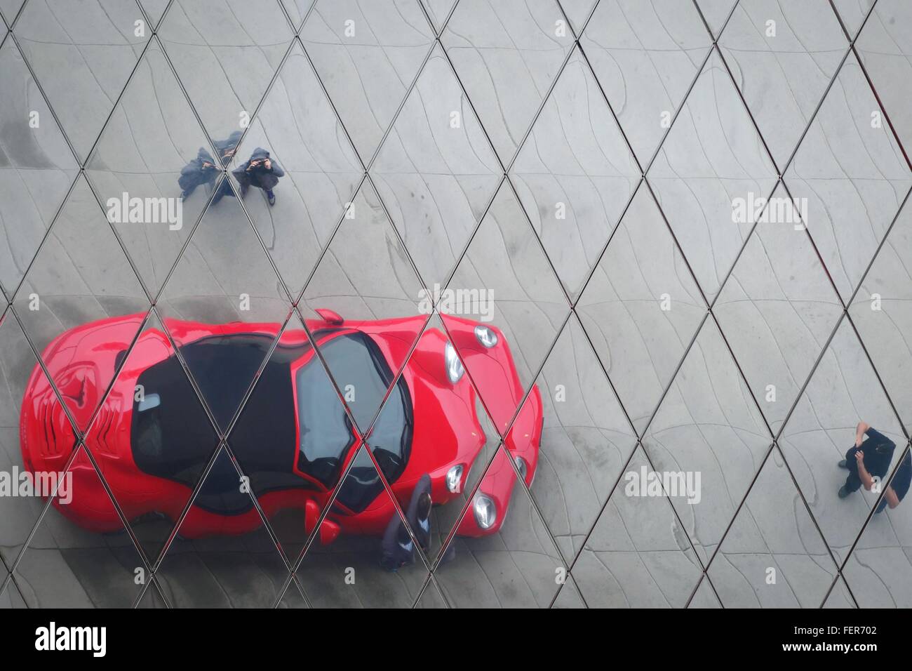 Car into building hi-res stock photography and images - Alamy
