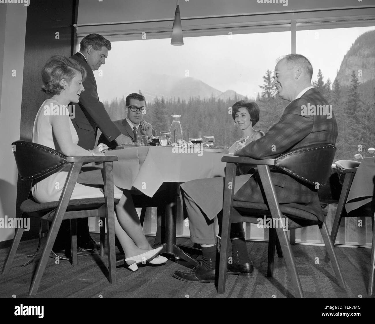The dining room of the Voyageur Inn, a historic establishment, known ...