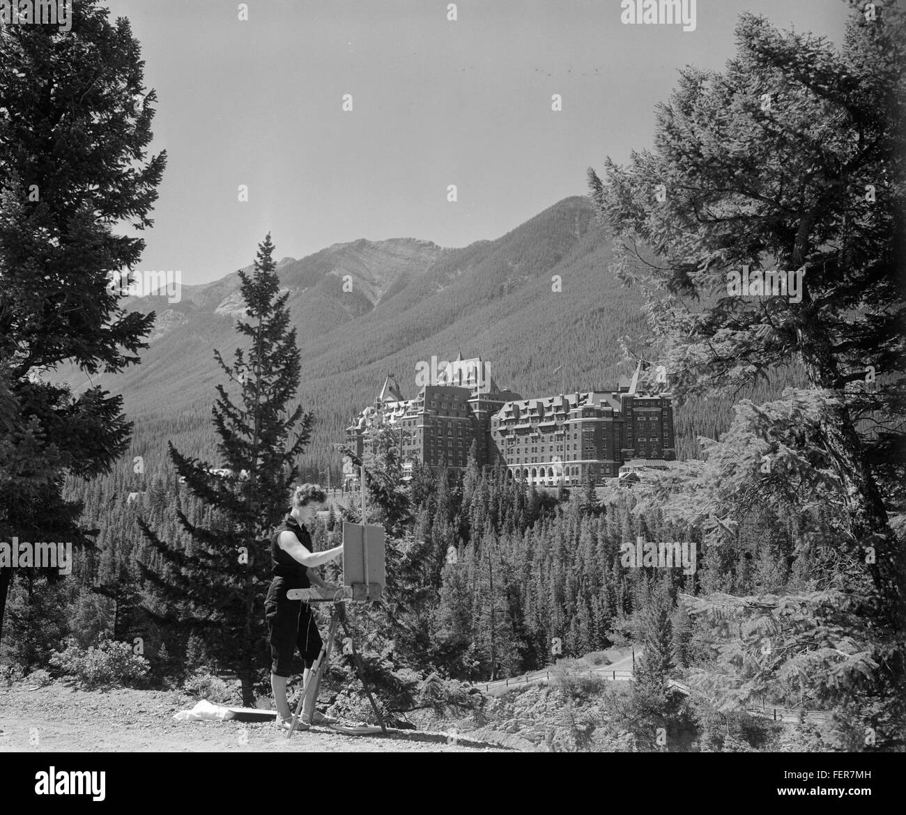 The Banff Springs Hotel, located in Banff National Park, Alberta ...