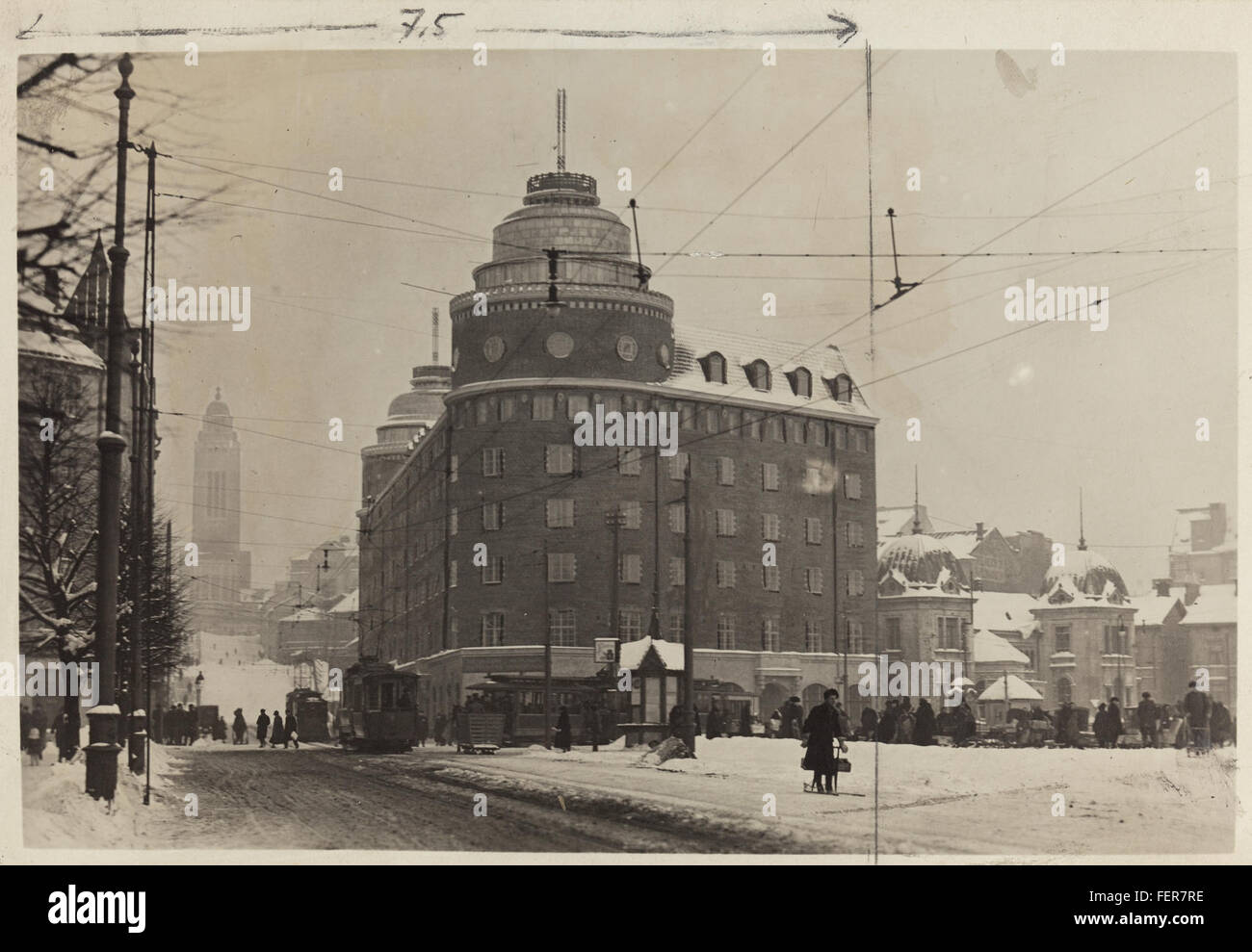 This photograph depicts the architecture of Helsinki's Hakaniemi ...