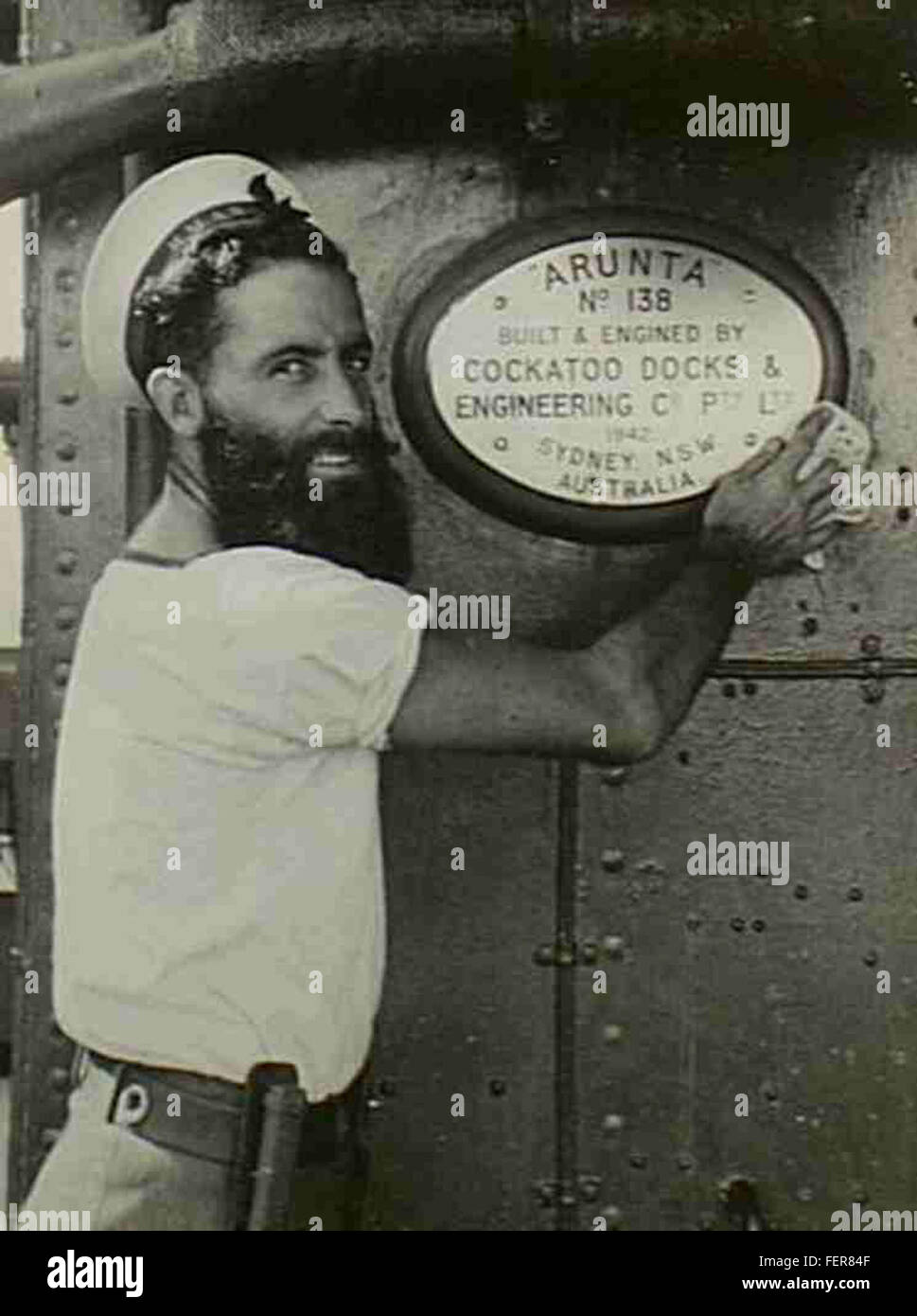 Champion Beard of the whole Navy Stock Photo - Alamy