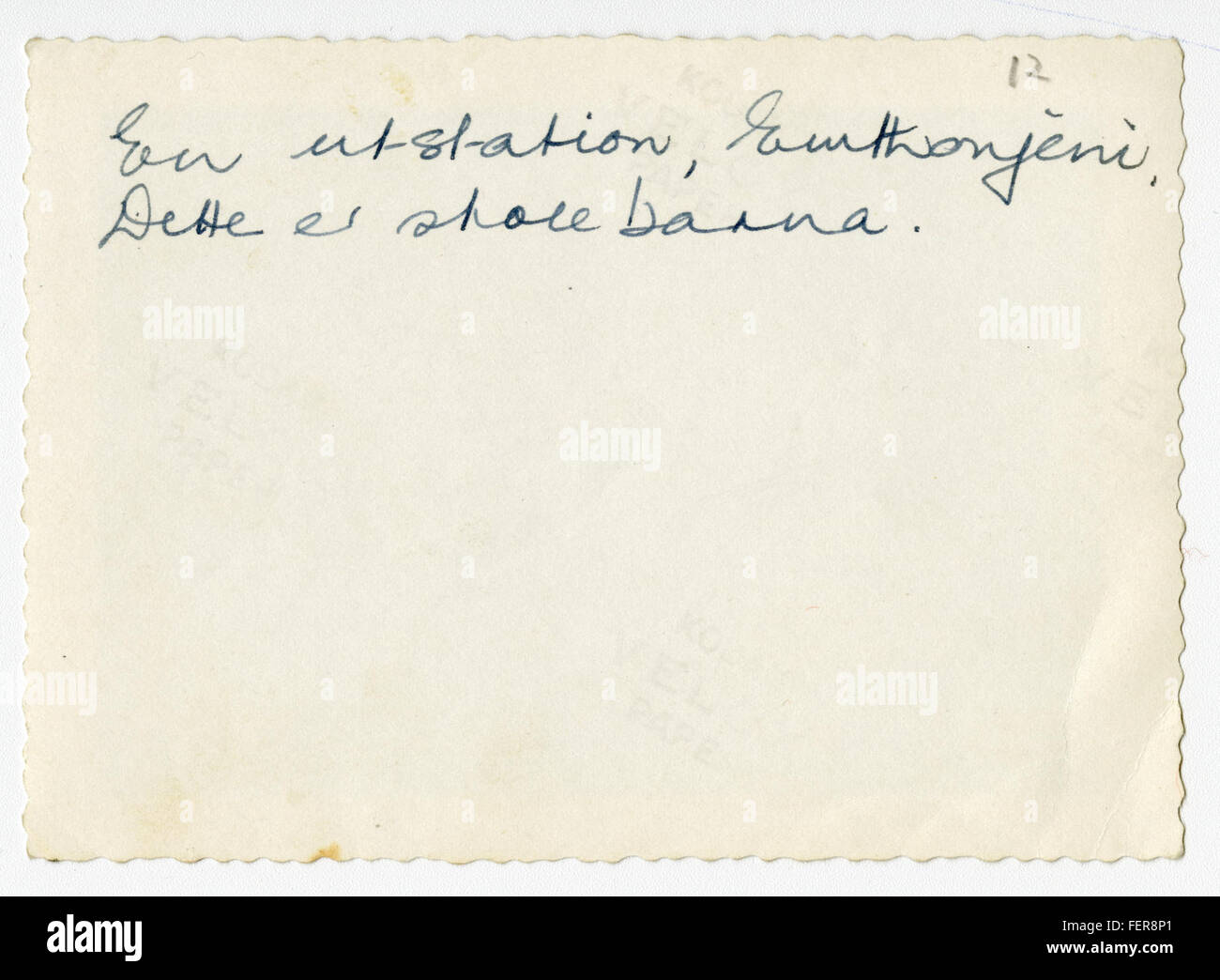 A photograph showing school children at Emthonjeni Mission in Southern ...