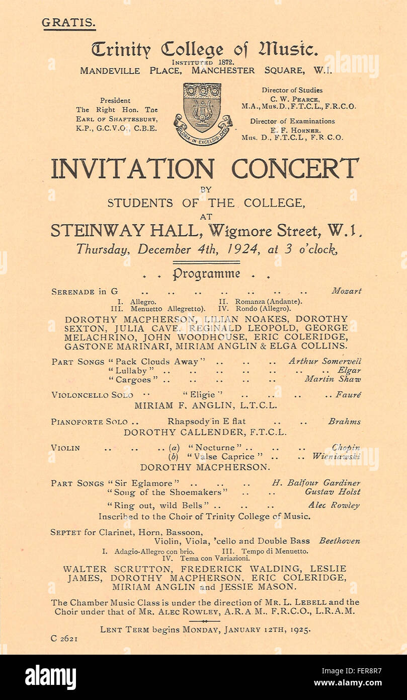 Invitation concert hi-res stock photography and images - Alamy