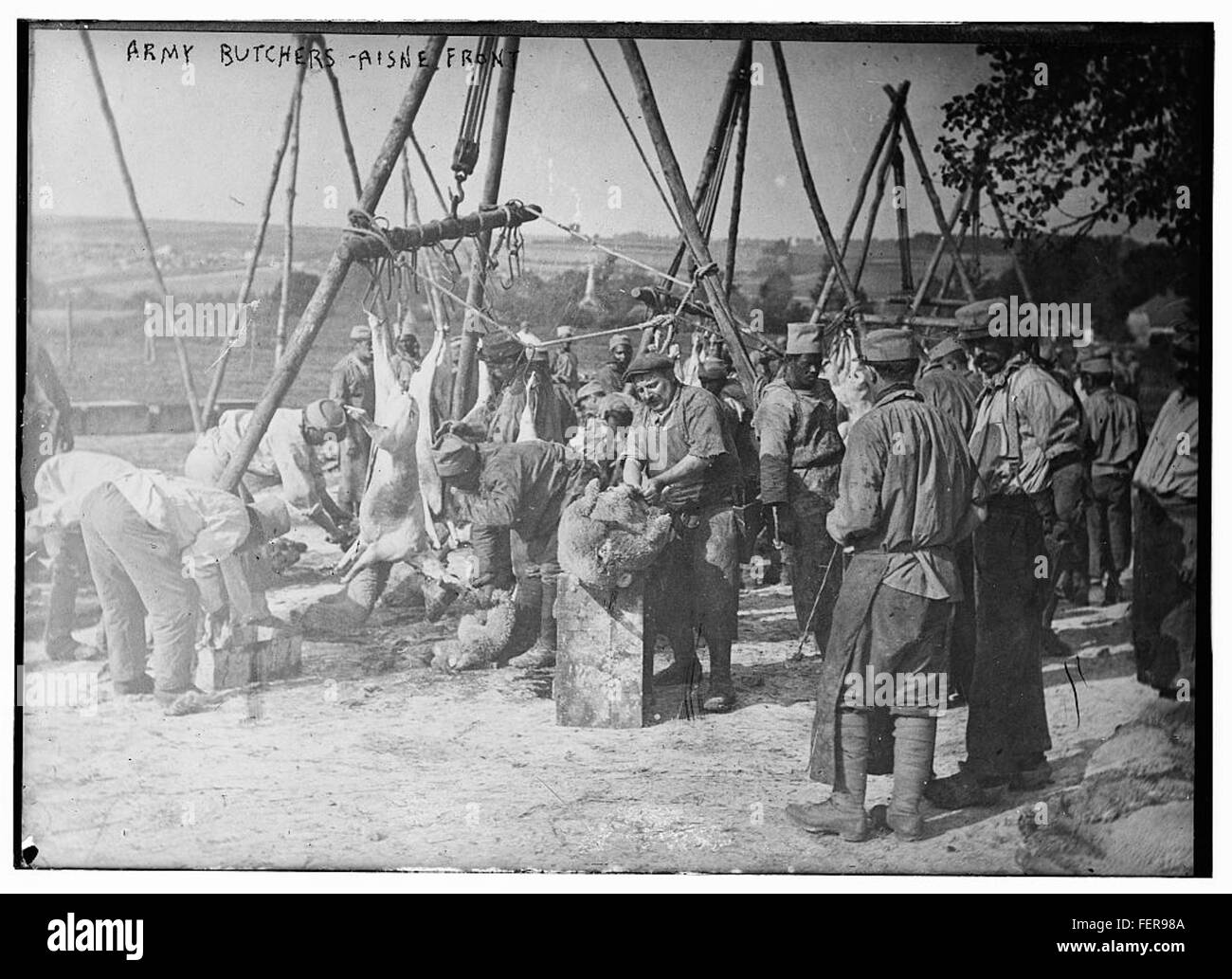 Old butchers Black and White Stock Photos & Images - Alamy