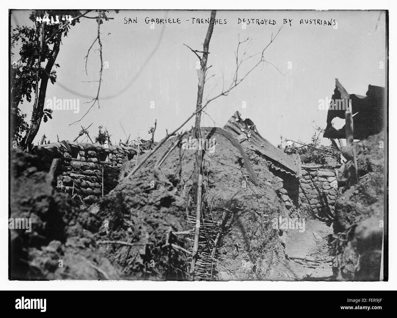 Destruction of trenches Black and White Stock Photos & Images - Alamy