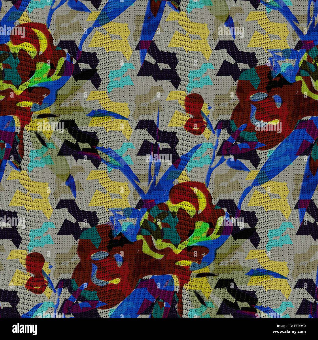 seamless irregular artistic pattern background colorful modern abstract ...