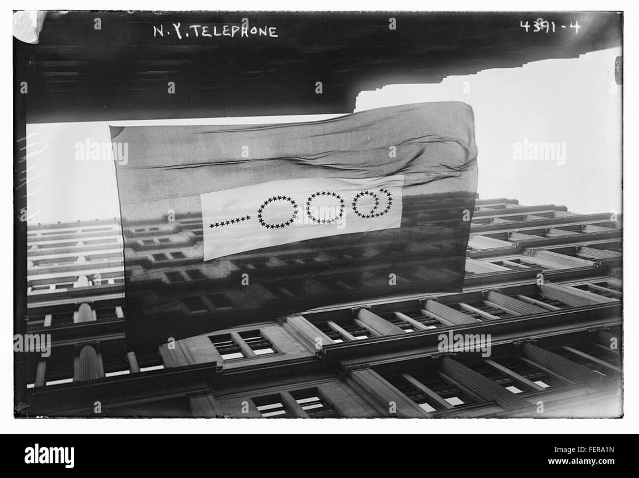 A historic image of a telephone exchange in New York, reflecting the ...