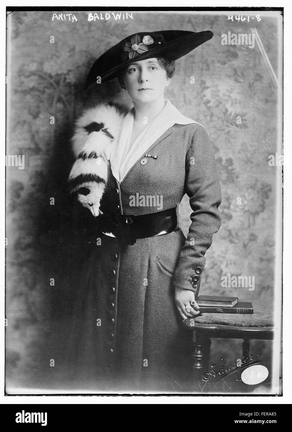 Portrait of Anita Baldwin, a historical figure known for her ...