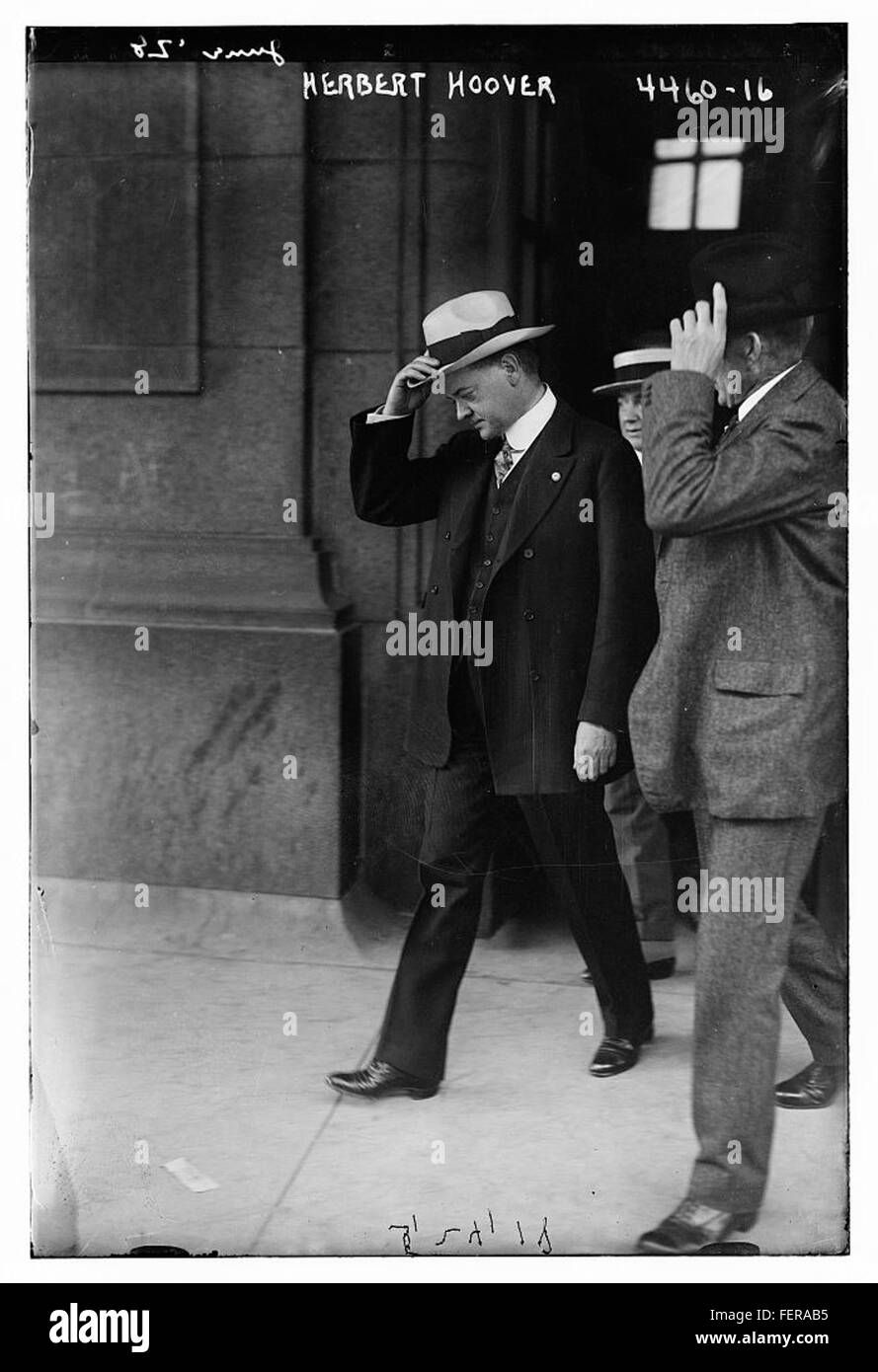 A photograph of Herbert Hoover, the 31st President of the United States ...