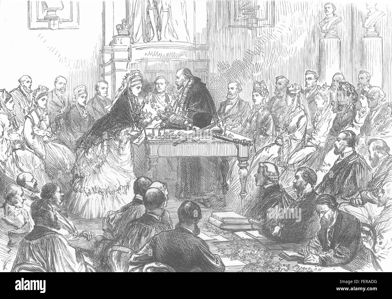 LONDON Presenting the Freedom of the City of London 1872. Illustrated ...