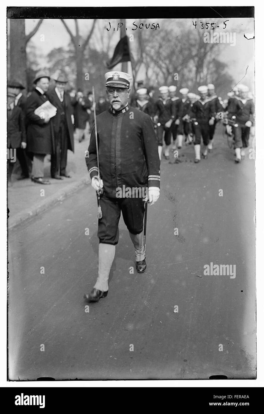 A portrait or performance image of John Philip Sousa, an American ...