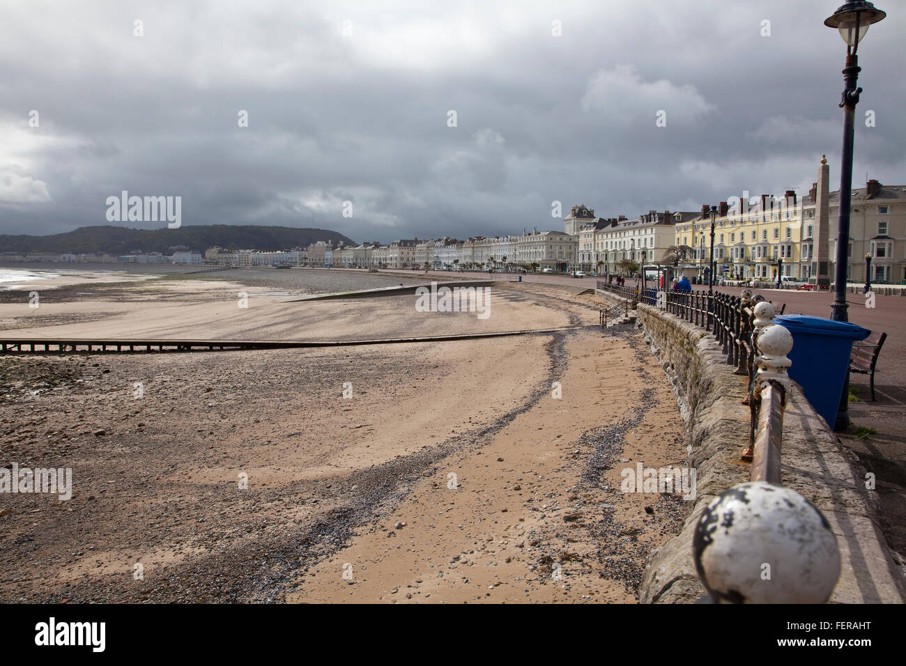 Panoramic view of Llandudno beach and promenade on the north shore ...