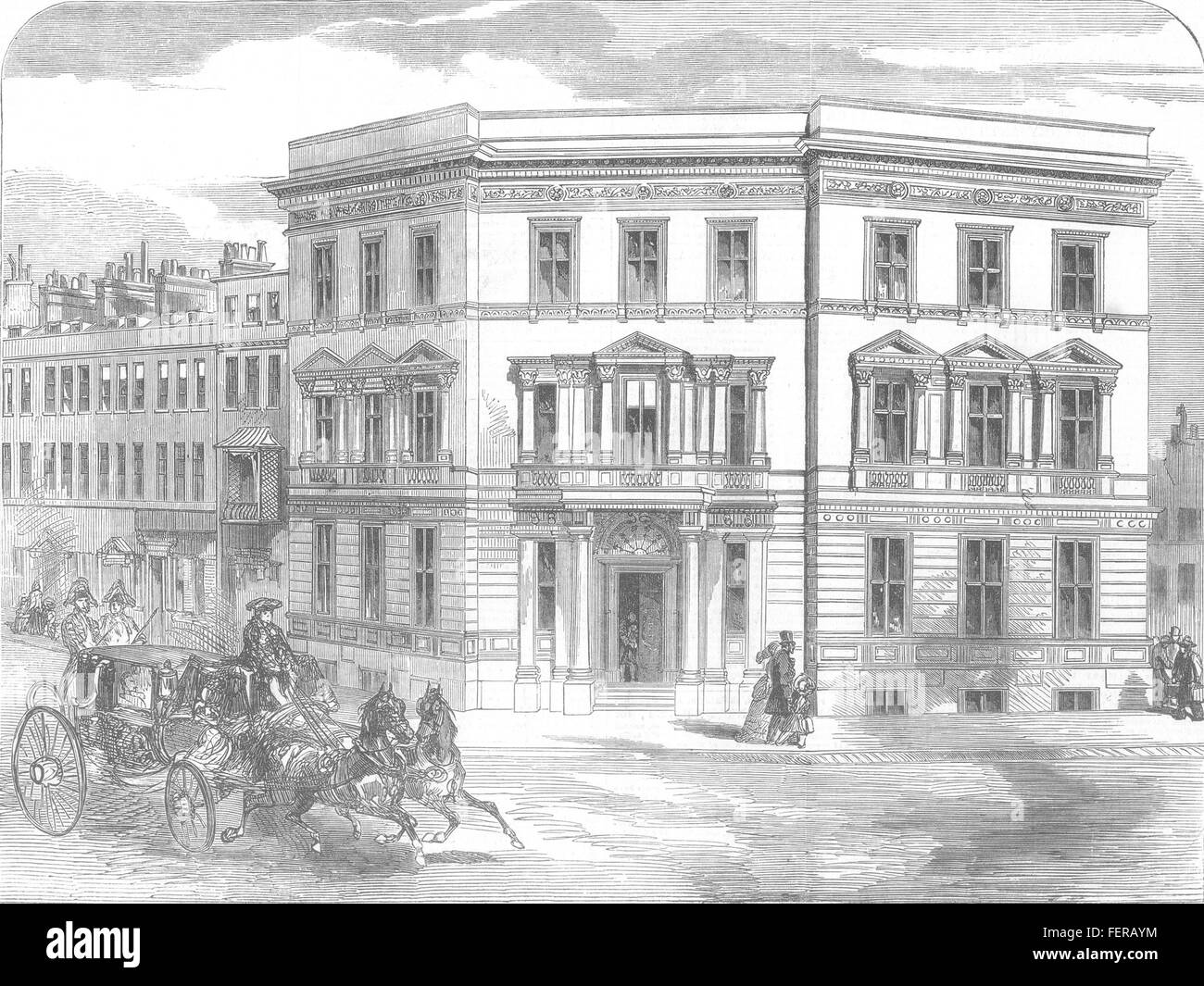 BUCKINGHAM GATE New Office of the Duchy of Cornwall. London 1855 ...