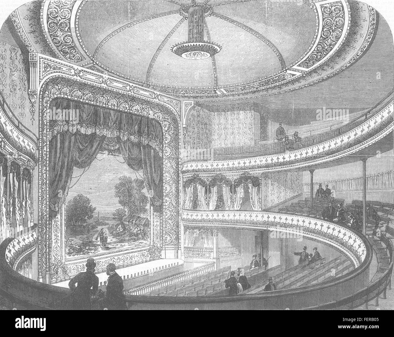 STRAND The new Globe Theatre. London 1869. Illustrated London News ...