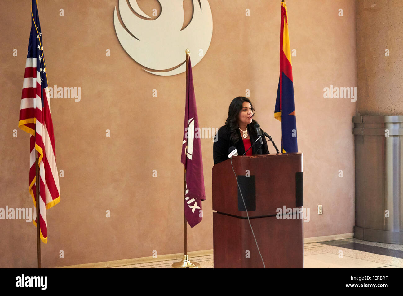 Phoenix, Arizona, USA. 08th February, 2016. Phoenix council member ...