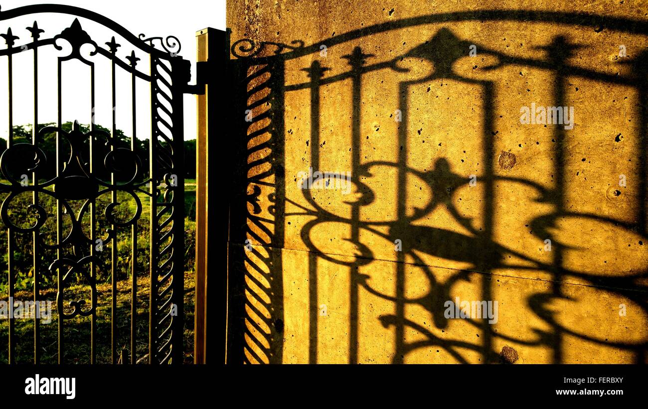 Wrought iron shadow hi-res stock photography and images - Alamy