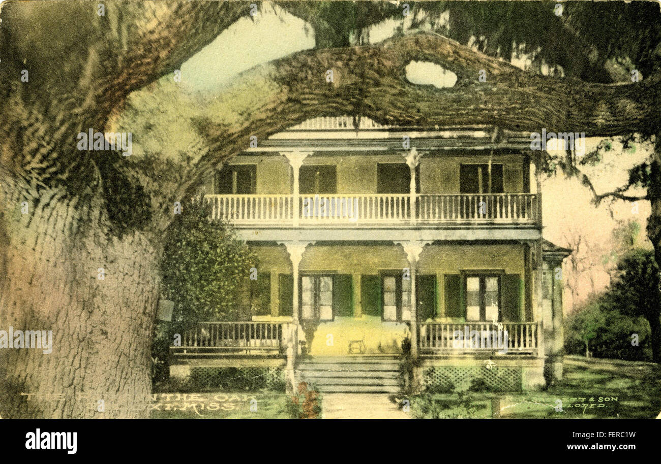 The Ring in the Oak, a famous historic site in Biloxi, Mississippi, is ...