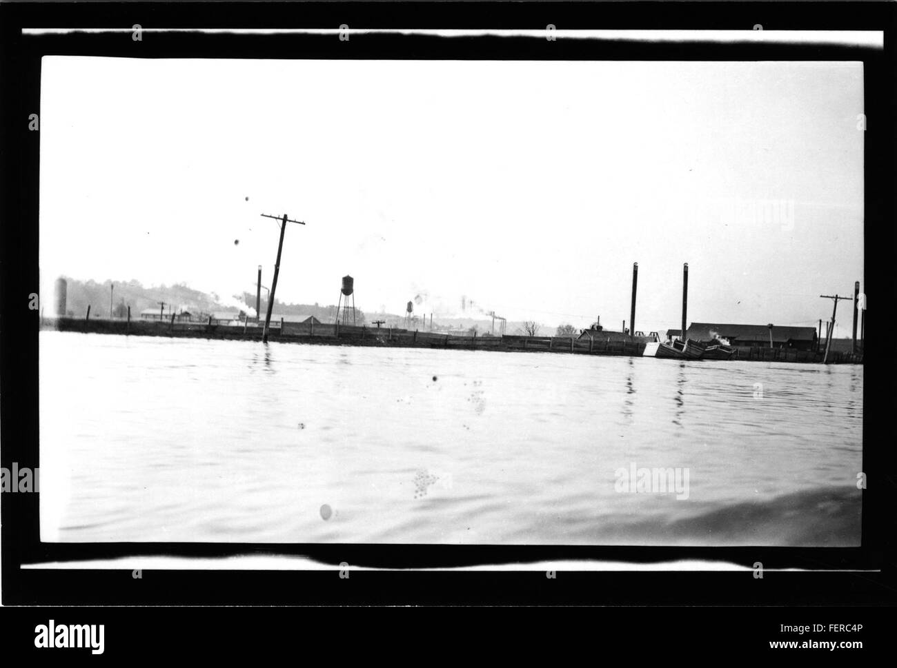 A 1913 photograph of the street and waterfront in Helena, Arkansas. The ...