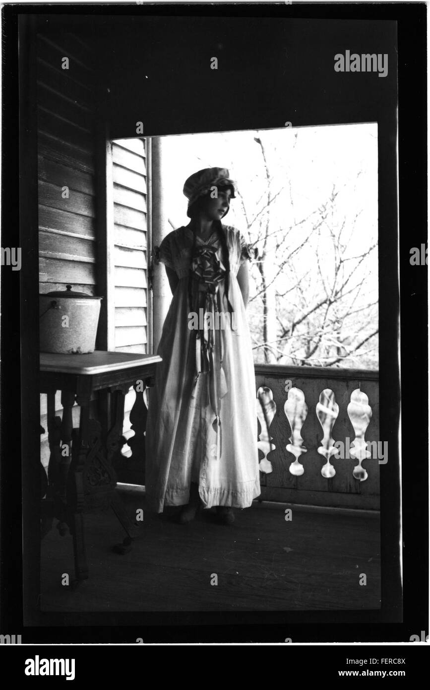 A portrait of Aline Howell, possibly a notable figure in her time, with ...