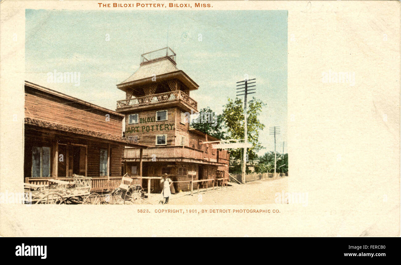 A historical image of Biloxi Pottery from Biloxi, Mississippi ...