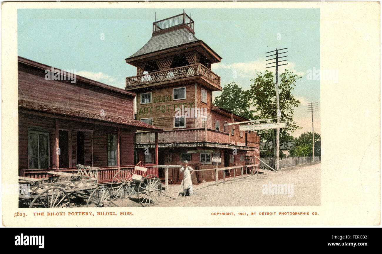 The Biloxi Pottery in Biloxi, Mississippi, is known for its distinctive ...