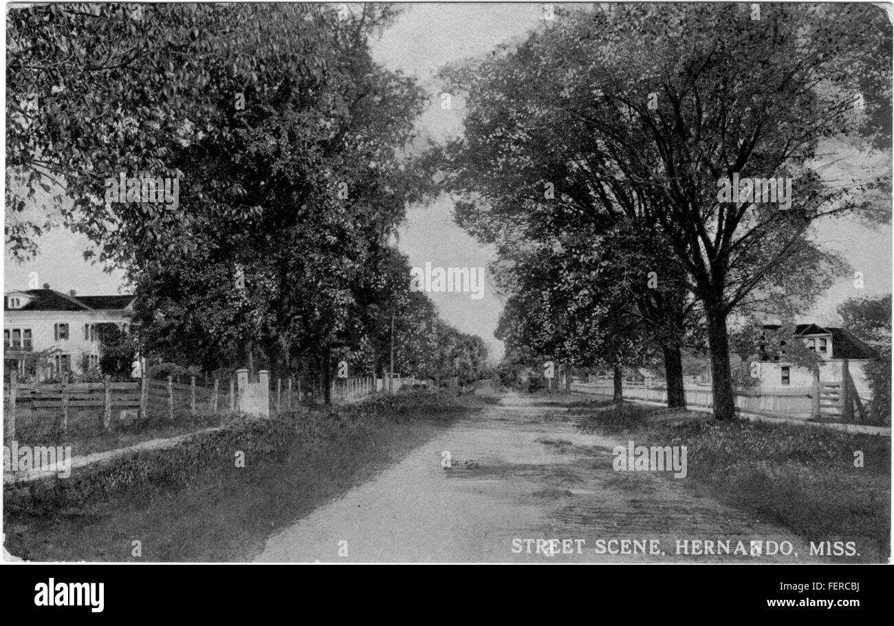 This photograph captures a street scene in Hernando, Mississippi ...