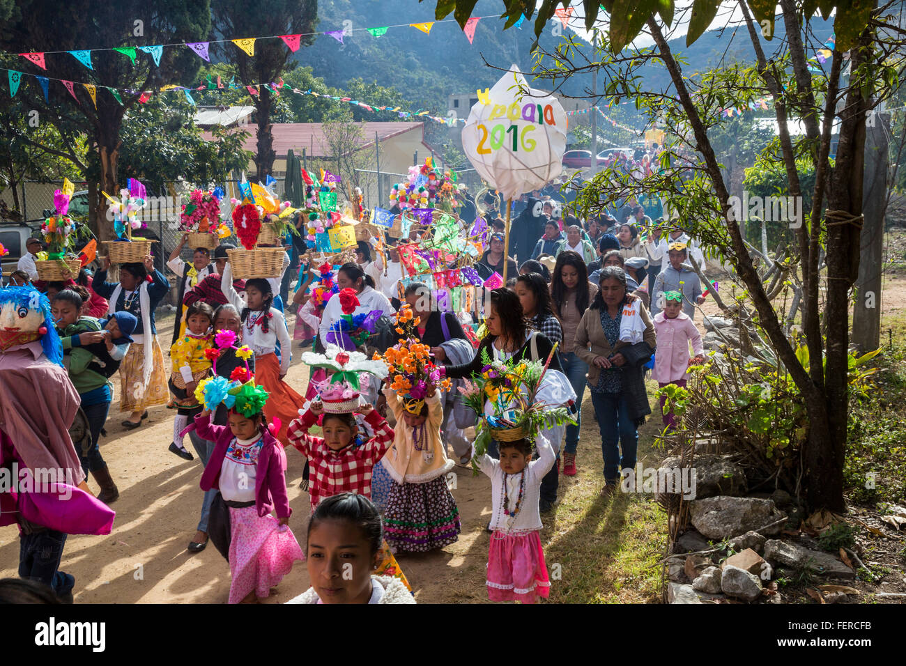 Santiago Apoala, Oaxaca, Mexico - Residents of a small Mixtec mountain ...