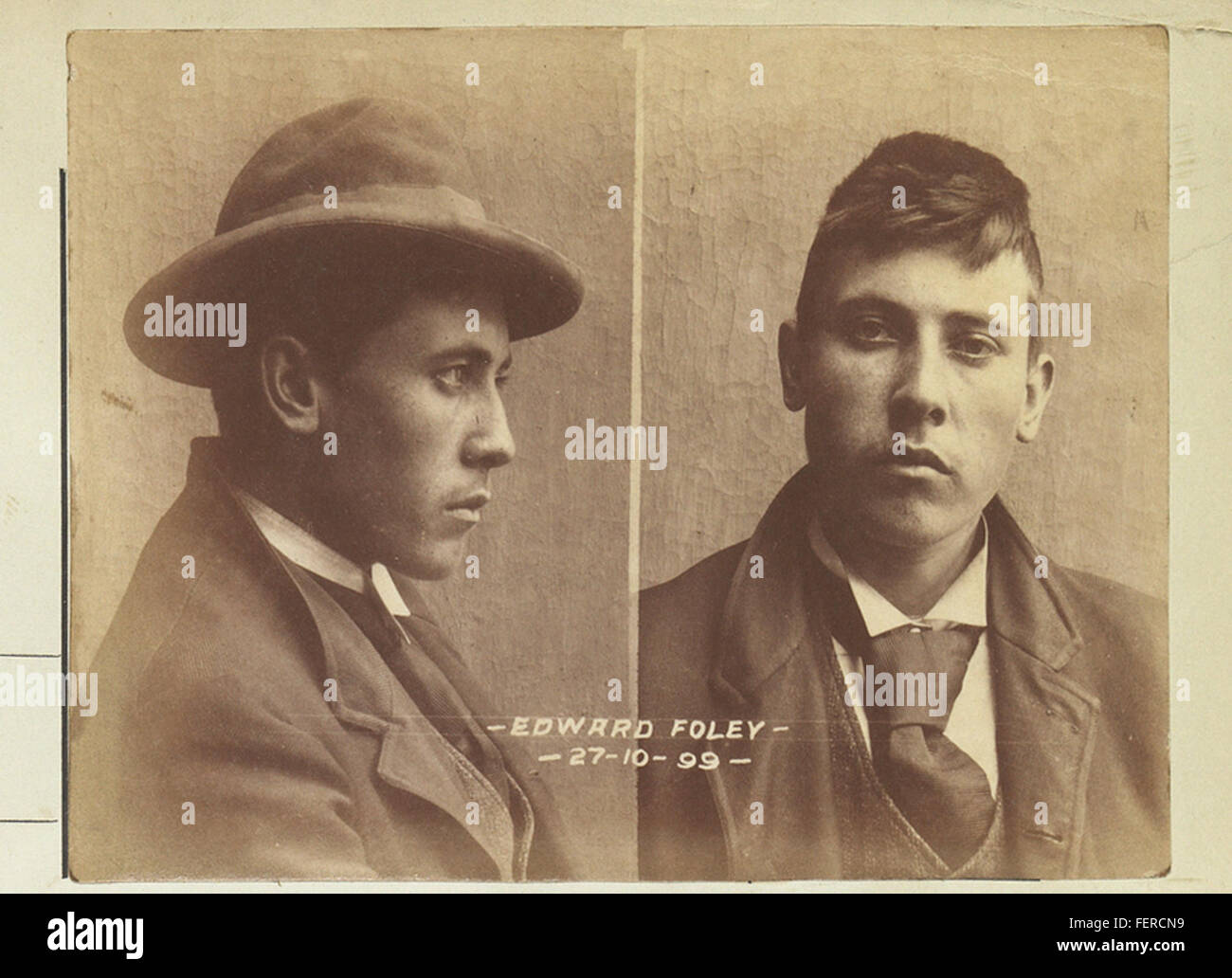 An archival photograph from Tasmania’s convict era, showing a convict ...