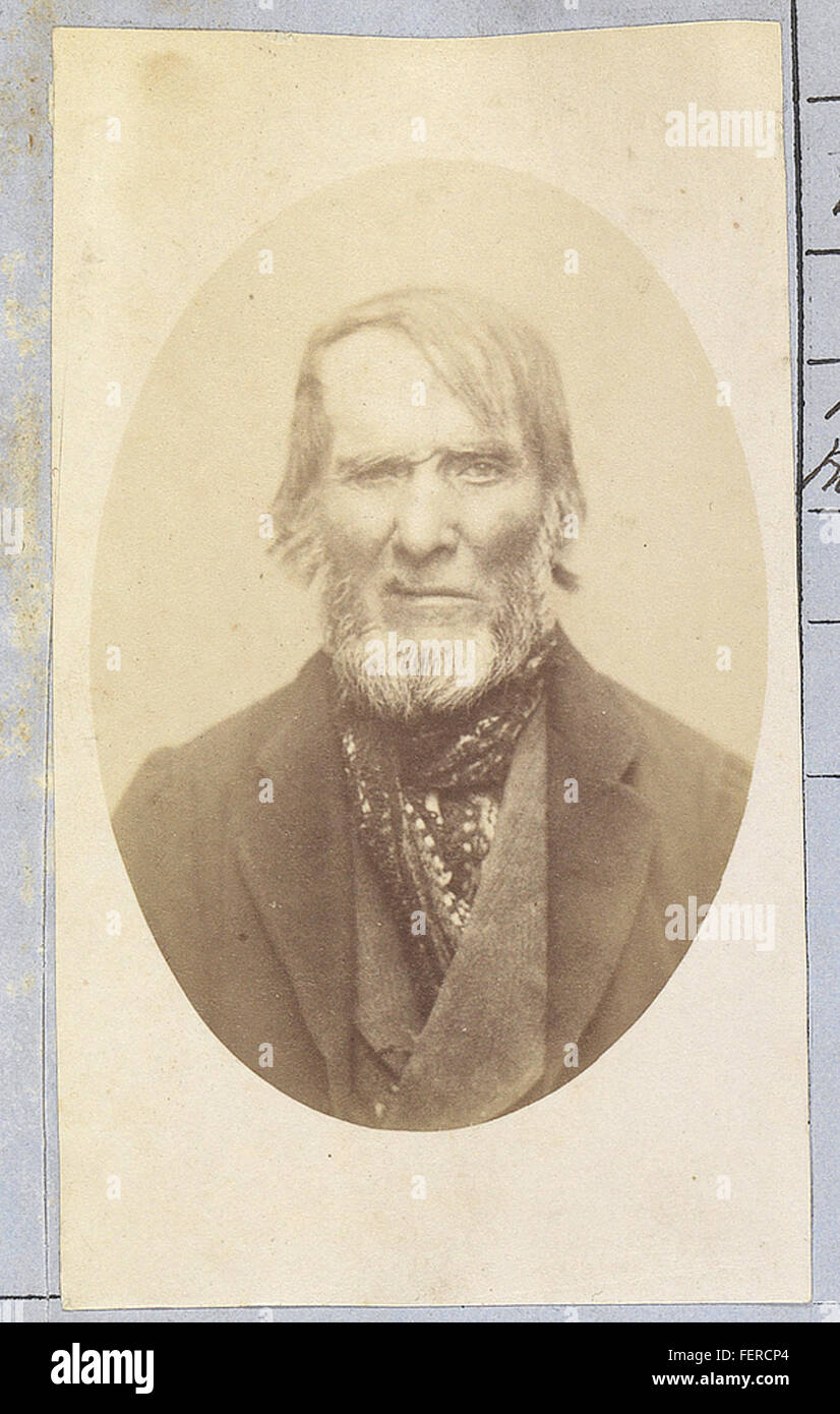 A historical photograph of a convict gaol in Tasmania, taken as part of ...