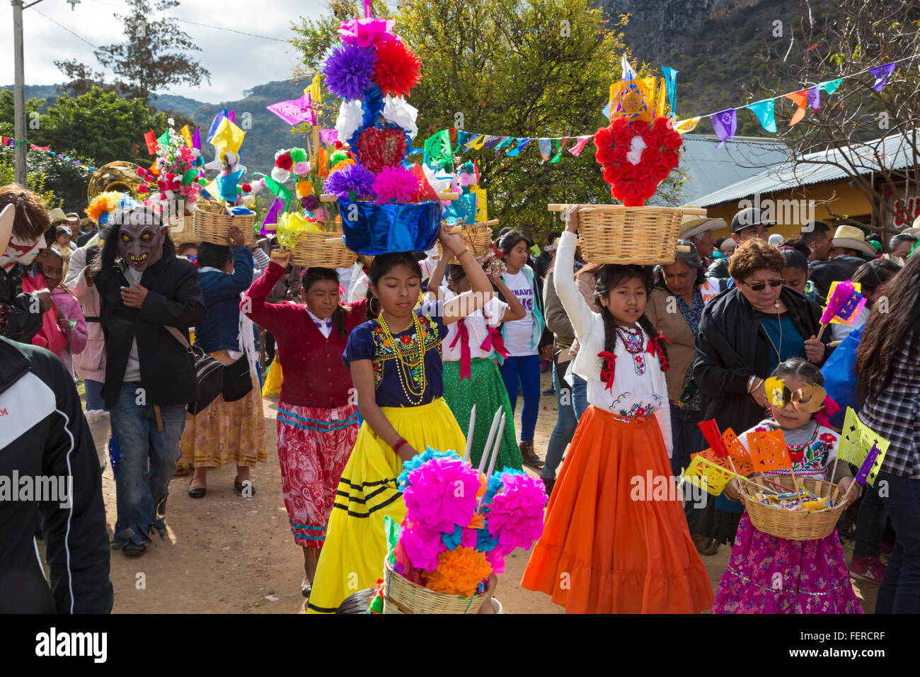 Santiago Apoala, Oaxaca, Mexico - Residents of a small Mixtec mountain ...
