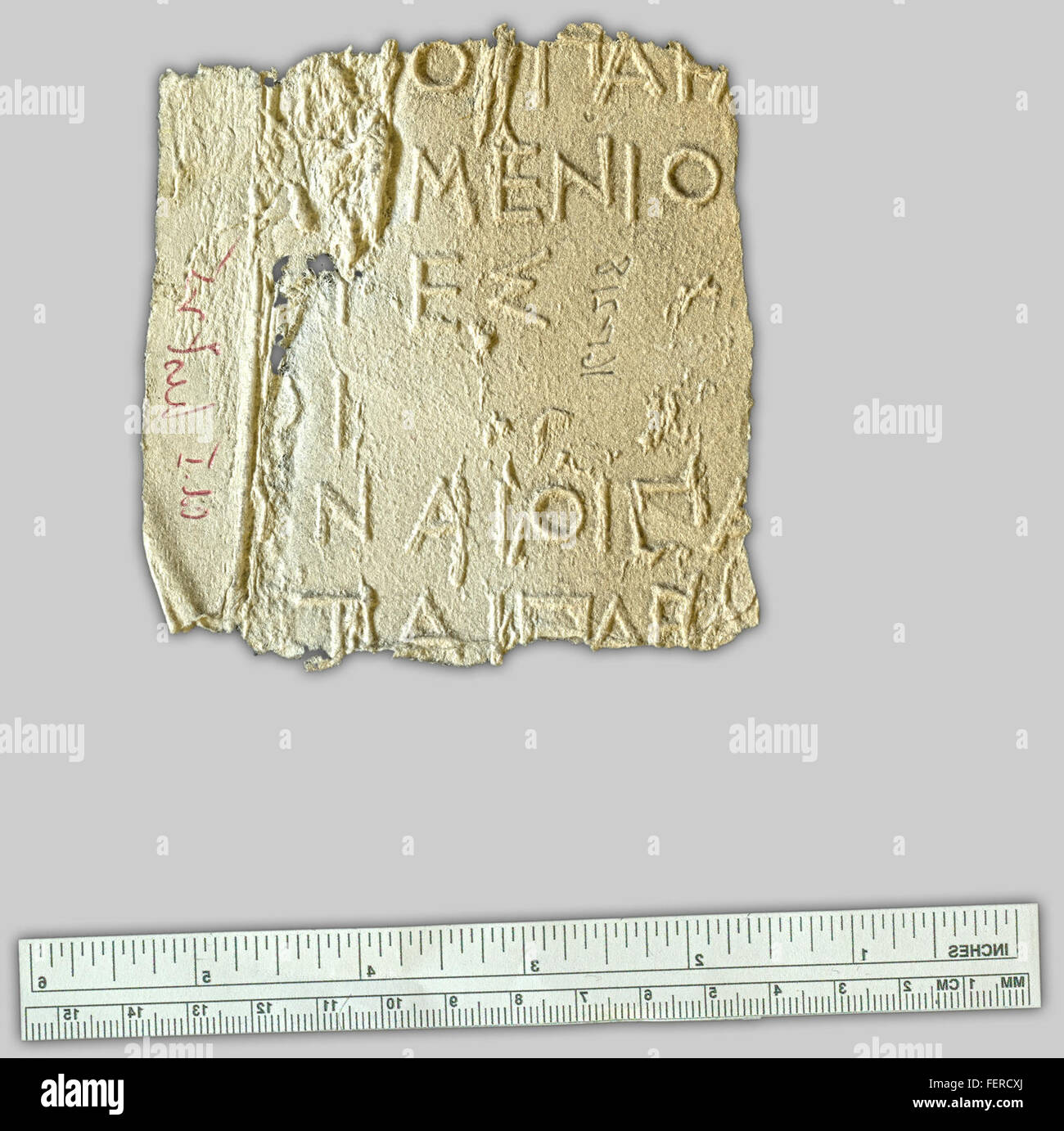 An inscription from the Athenian Tribute List, a historical document ...