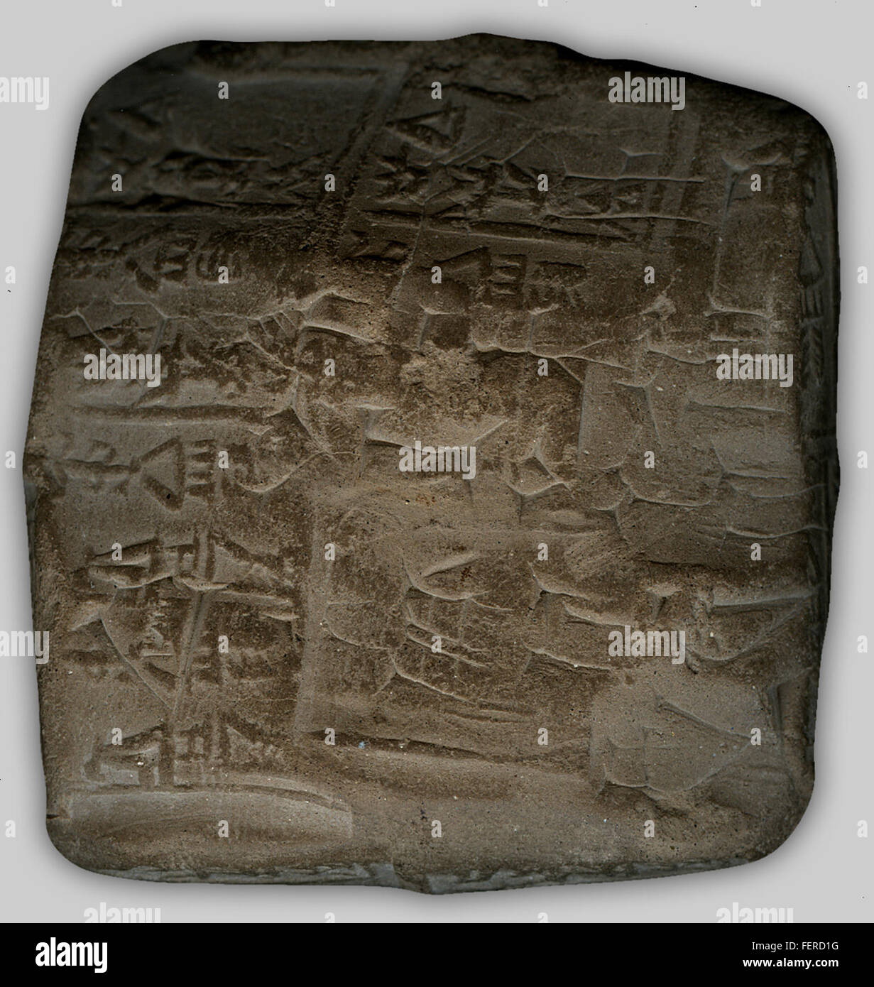 [cuneiform tablet D] obverse [cuneiform tablet D] obverse Stock Photo ...