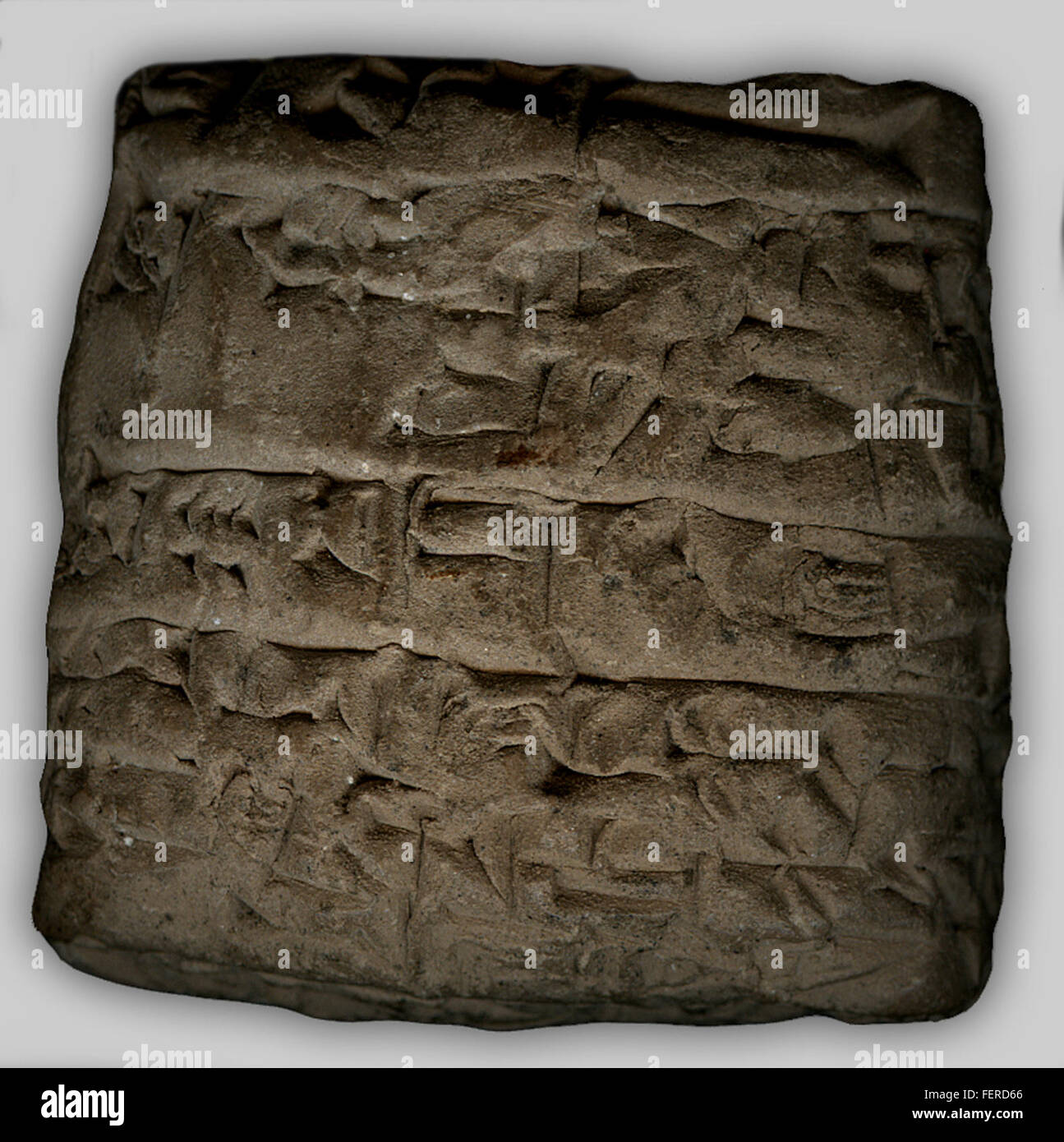 [cuneiform tablet A] reverse [cuneiform tablet A] reverse Stock Photo ...