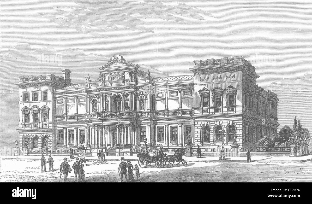 NEWCASTLE-UPON-TYNE New Public Library and Art-Gallery 1880 ...
