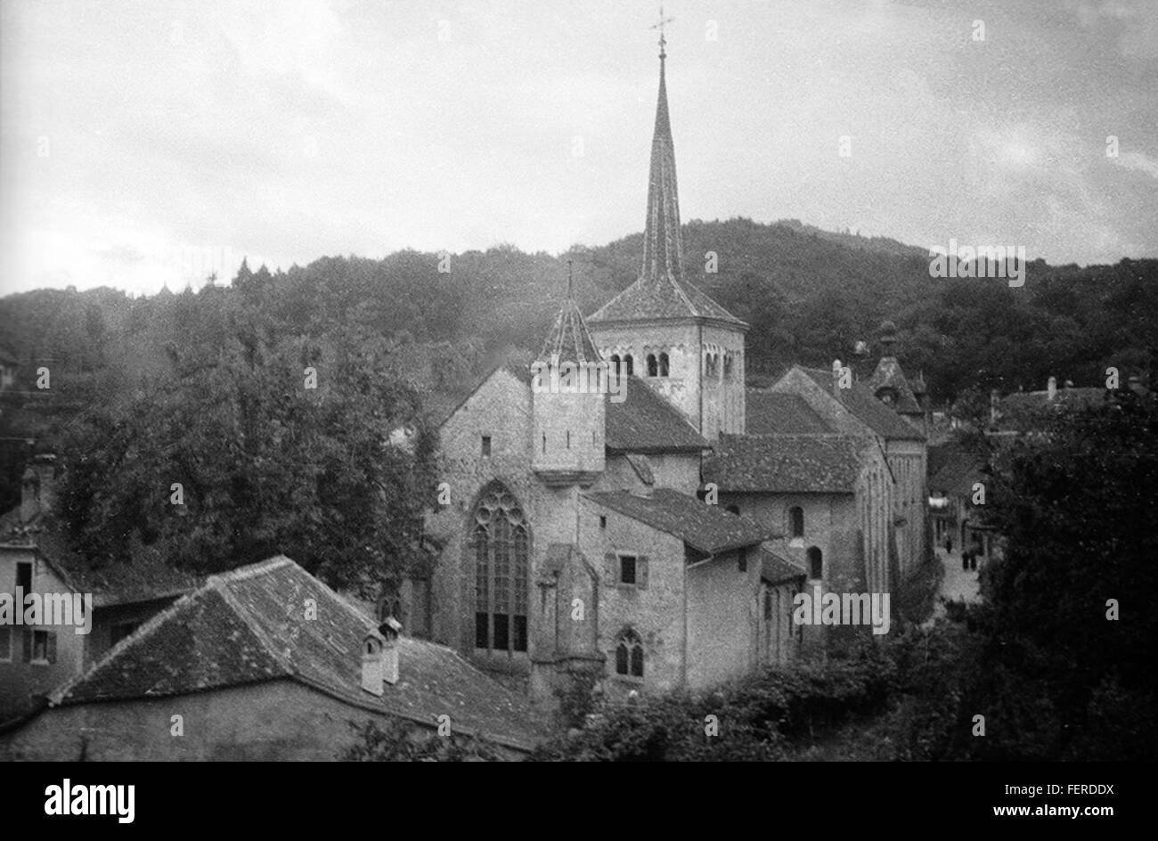 Romainmötier Priory in Switzerland, an ancient Benedictine monastery ...